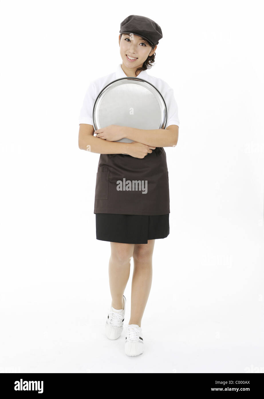 Woman waitress back view hi-res stock photography and images - Alamy