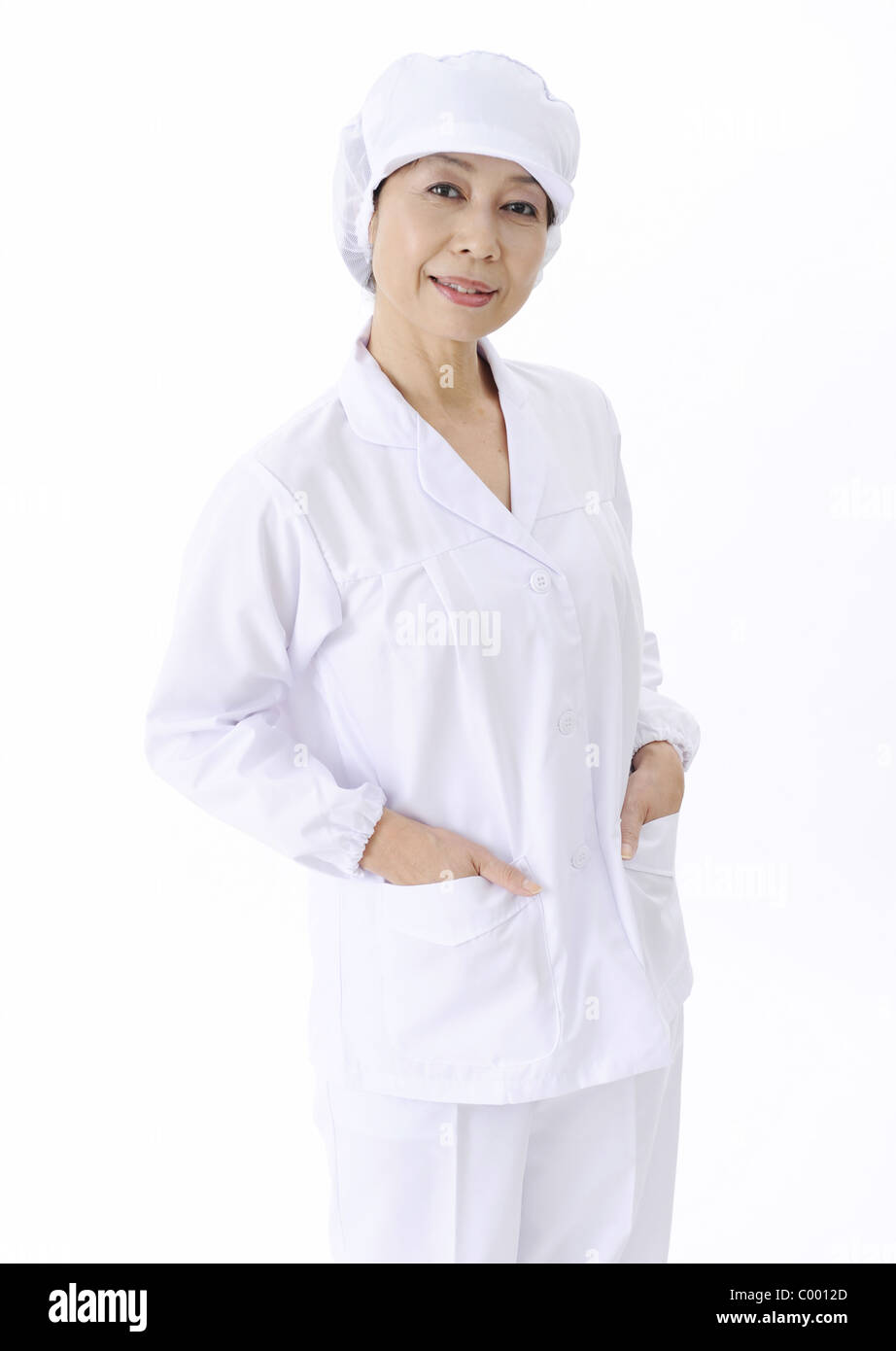 Factory worker wearing work clothing Stock Photo - Alamy