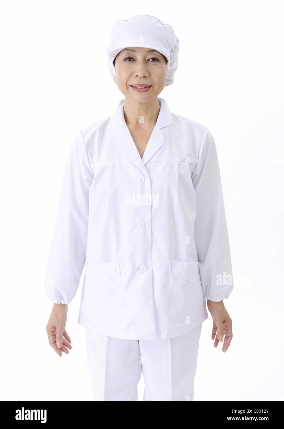 Factory worker wearing work clothing Stock Photo - Alamy