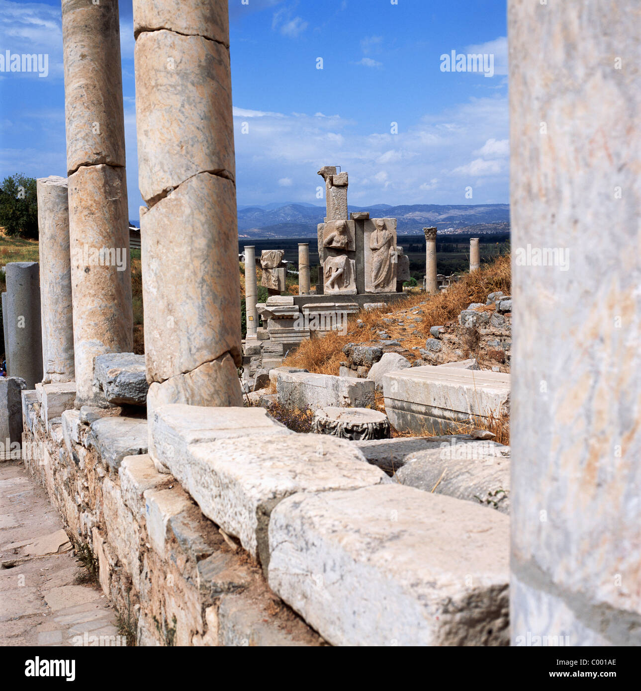 Columns And Ruins At Ephesus Stock Photo - Alamy