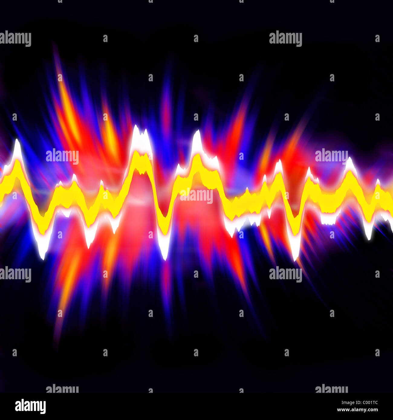 Graphic equalizer with electric plasma hi-res stock photography and ...