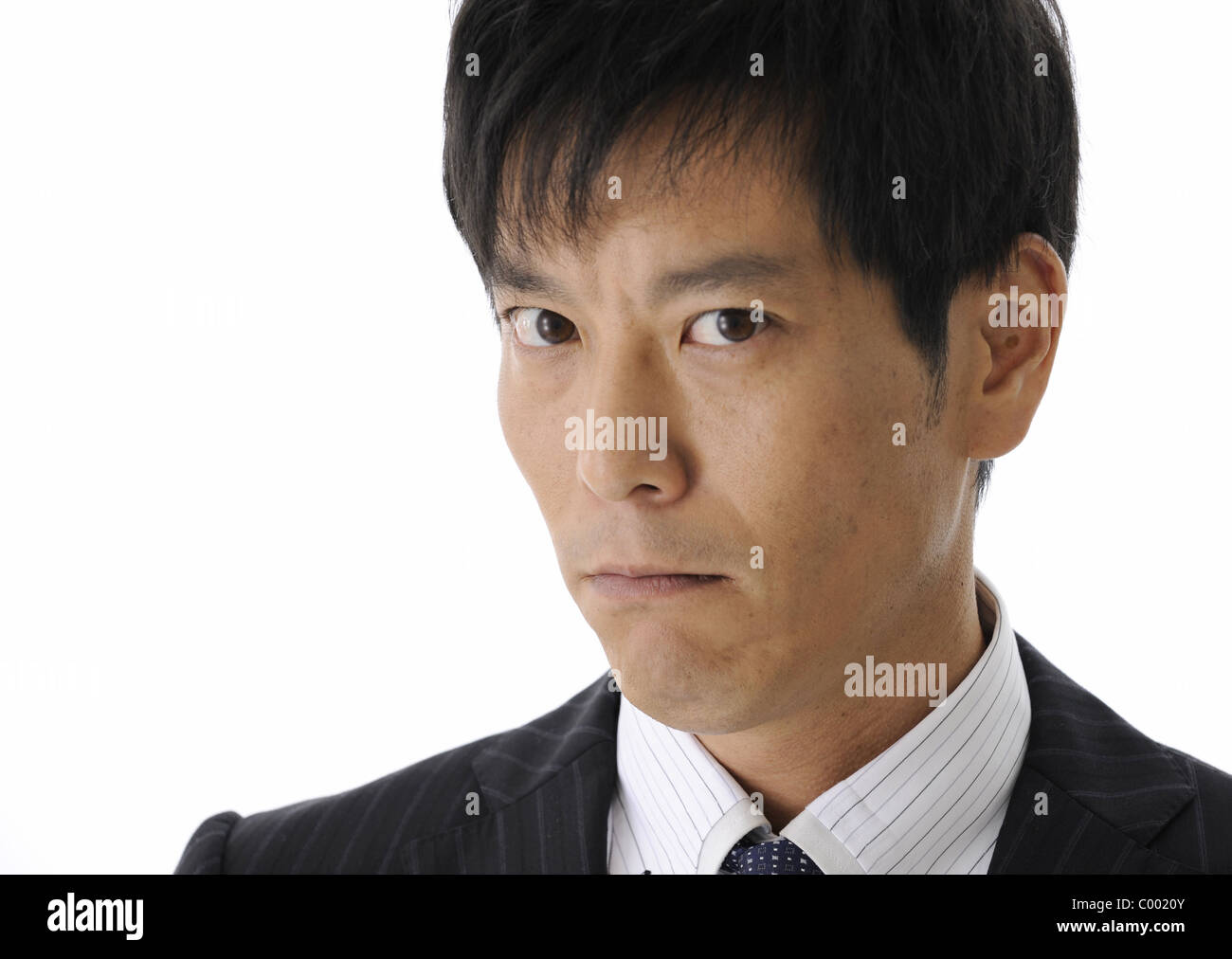Serious frowning mature black man hi-res stock photography and images ...