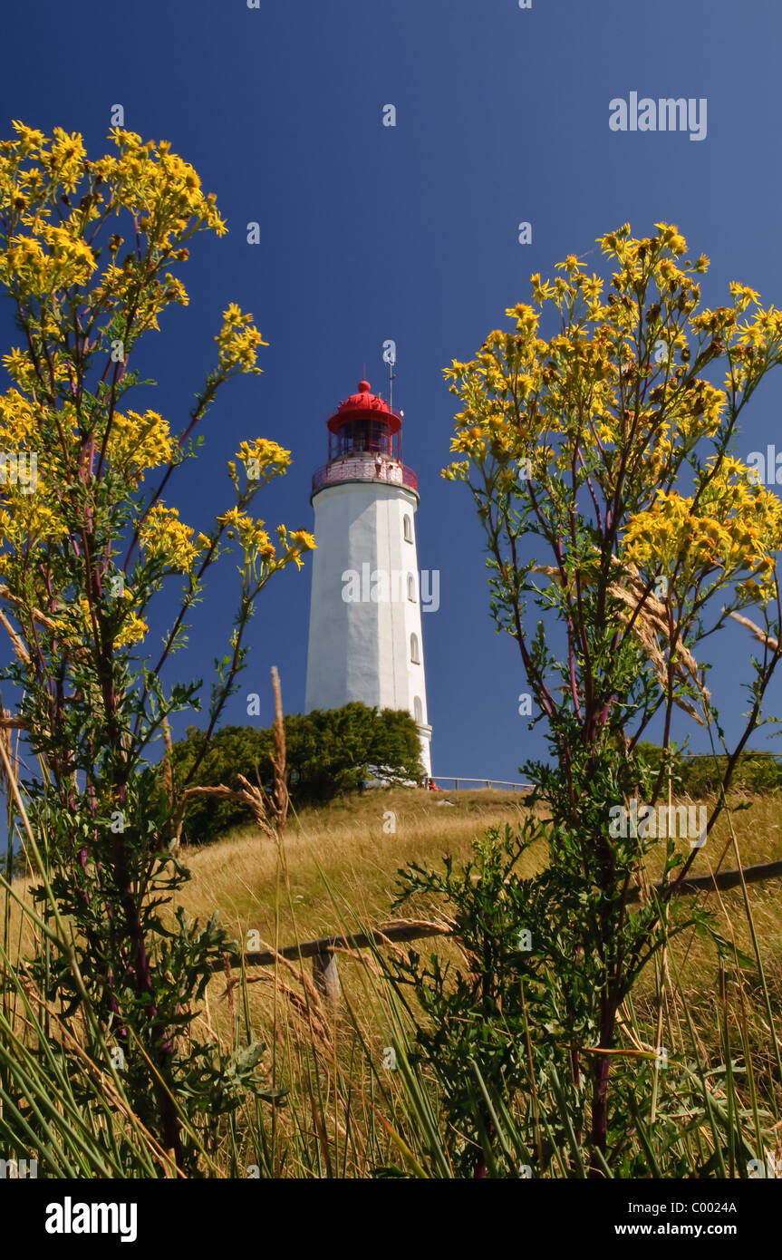 the famous lighthouse on island hiddensee, baltic sea, germany Stock ...
