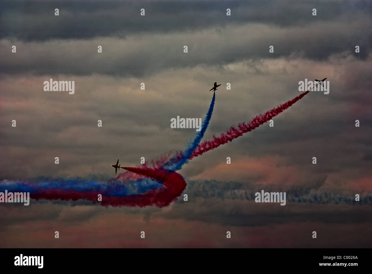 Red Arrows Display 2010 Stock Photo - Alamy
