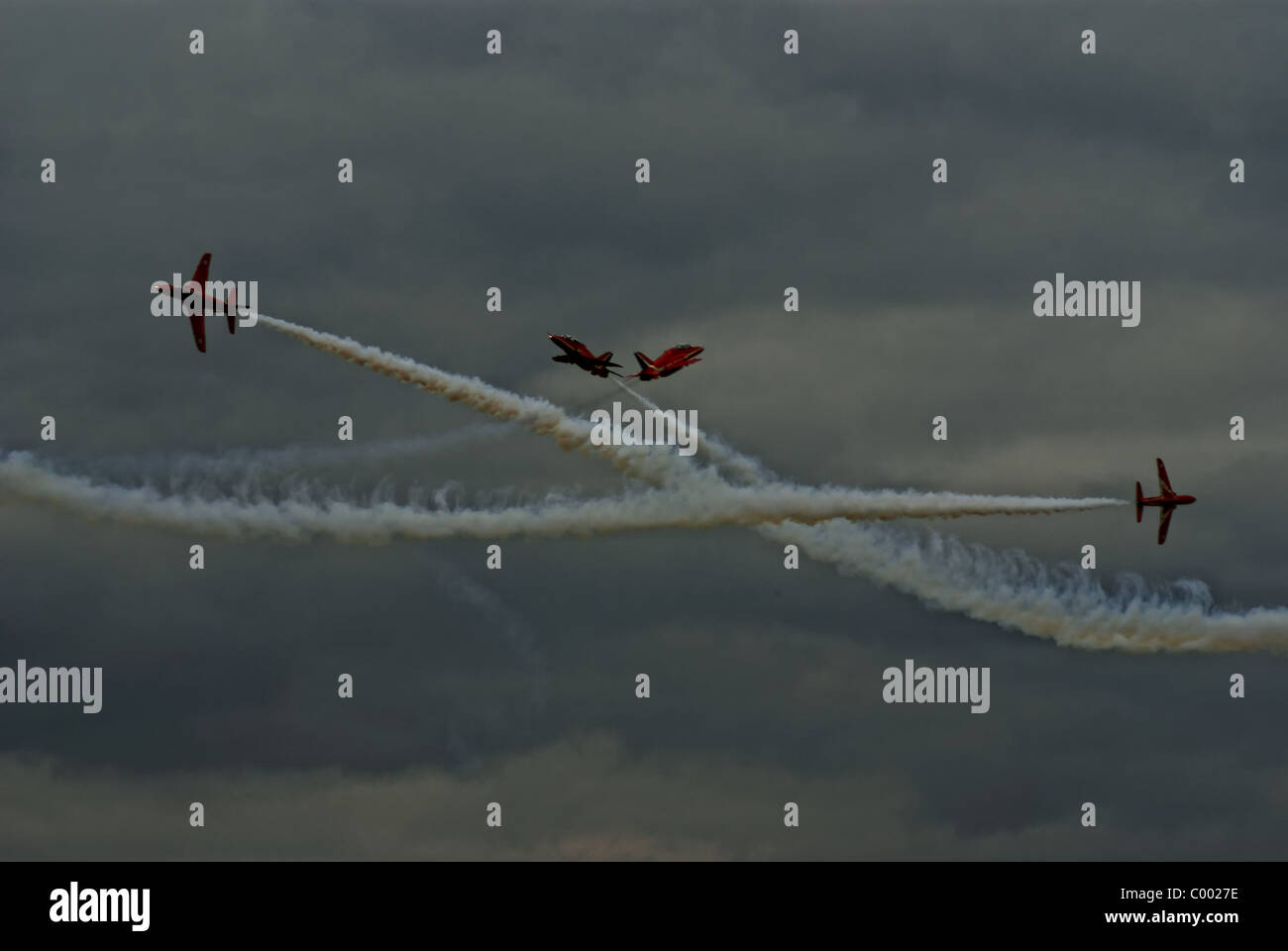 Red Arrows Display 2010 Stock Photo - Alamy