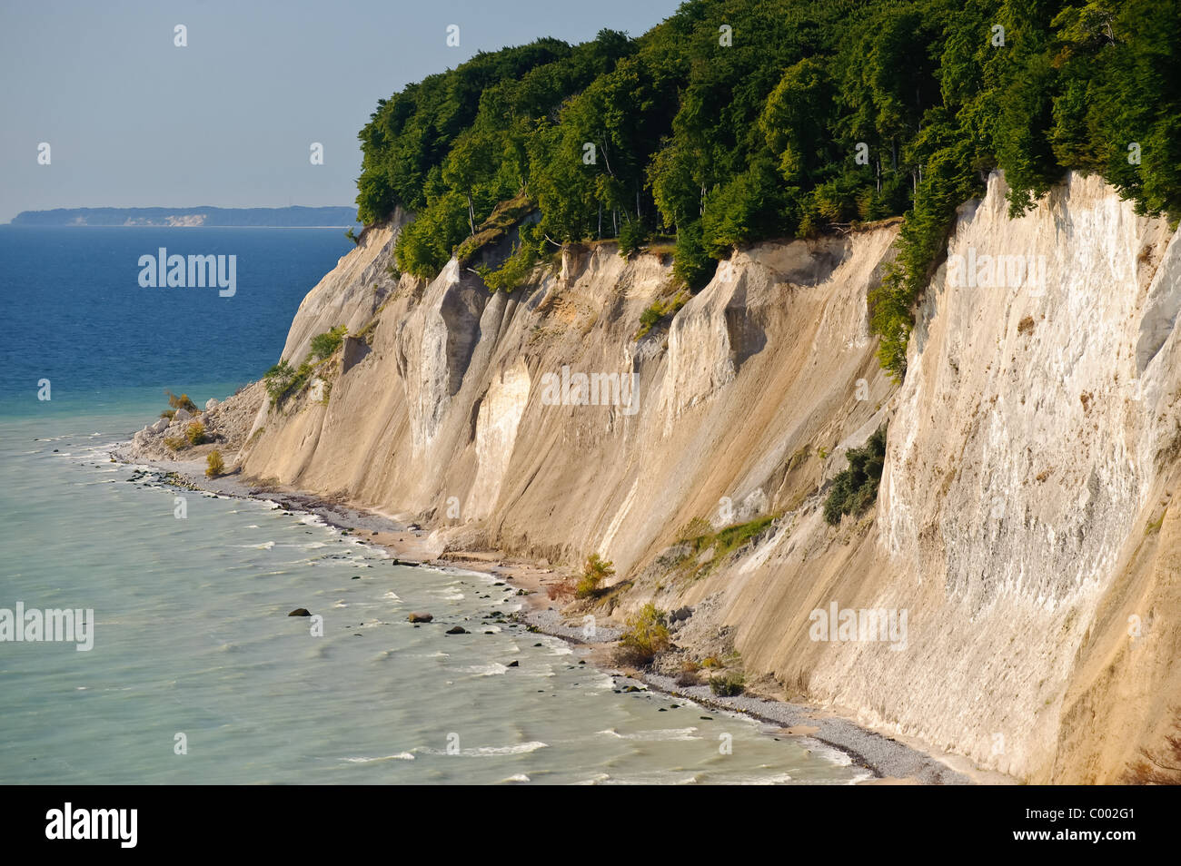 The famous chalk-cliffs at Ruegen Island, Baltic Sea Germany, Europe ...