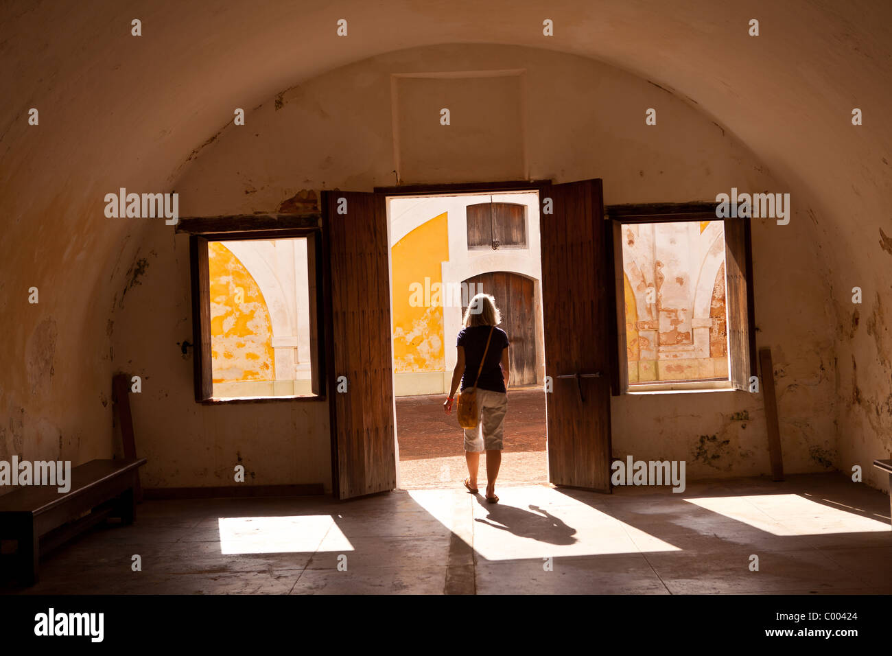 Main courtyard inside Castillo de San Crist—bal Old San Juan, Puerto ...