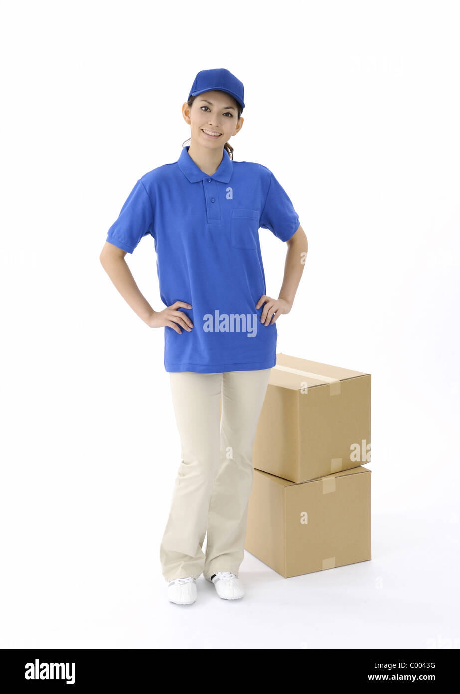 Deliverer vertical hi-res stock photography and images - Alamy