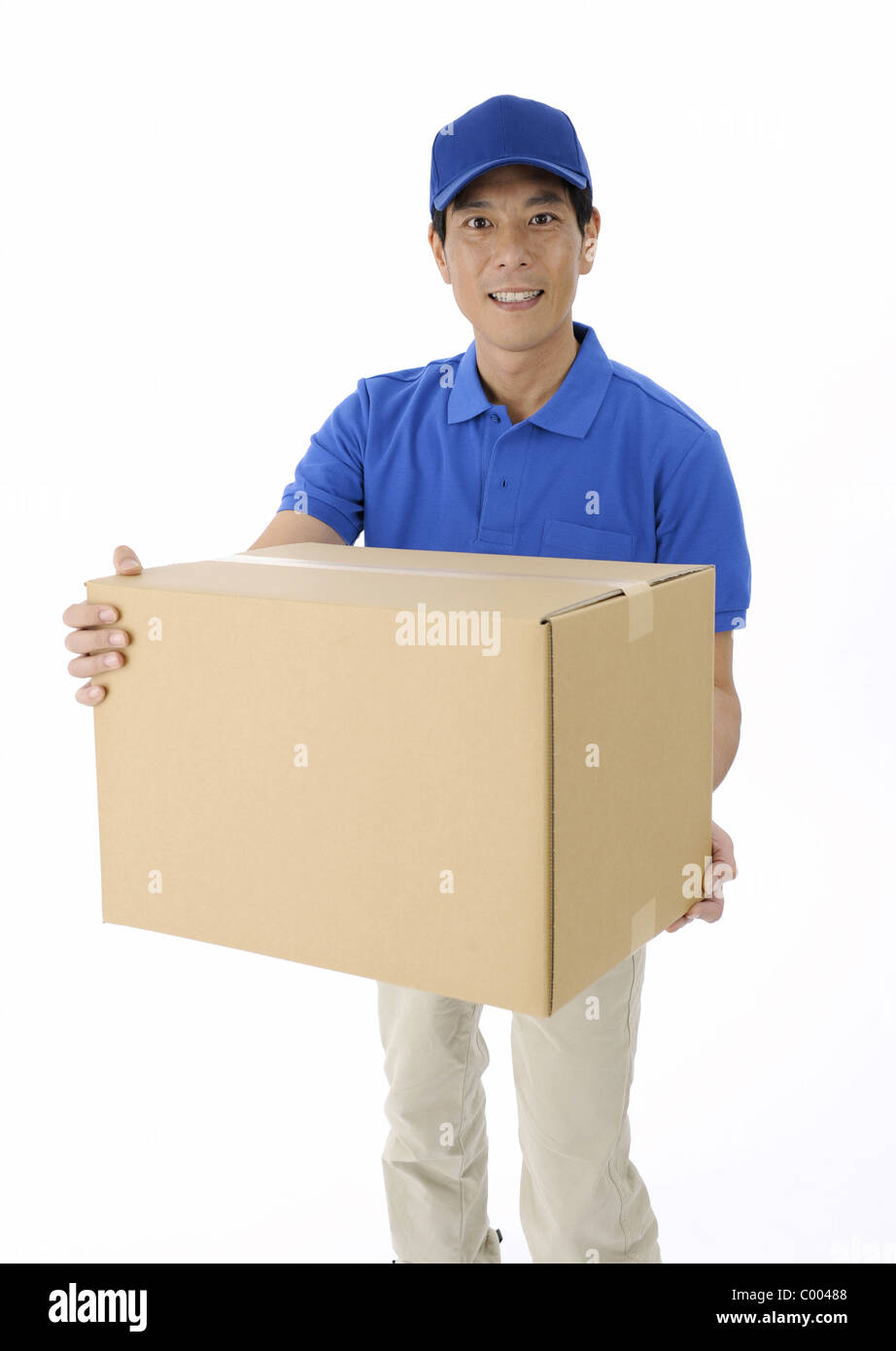 Deliverer vertical hi-res stock photography and images - Alamy