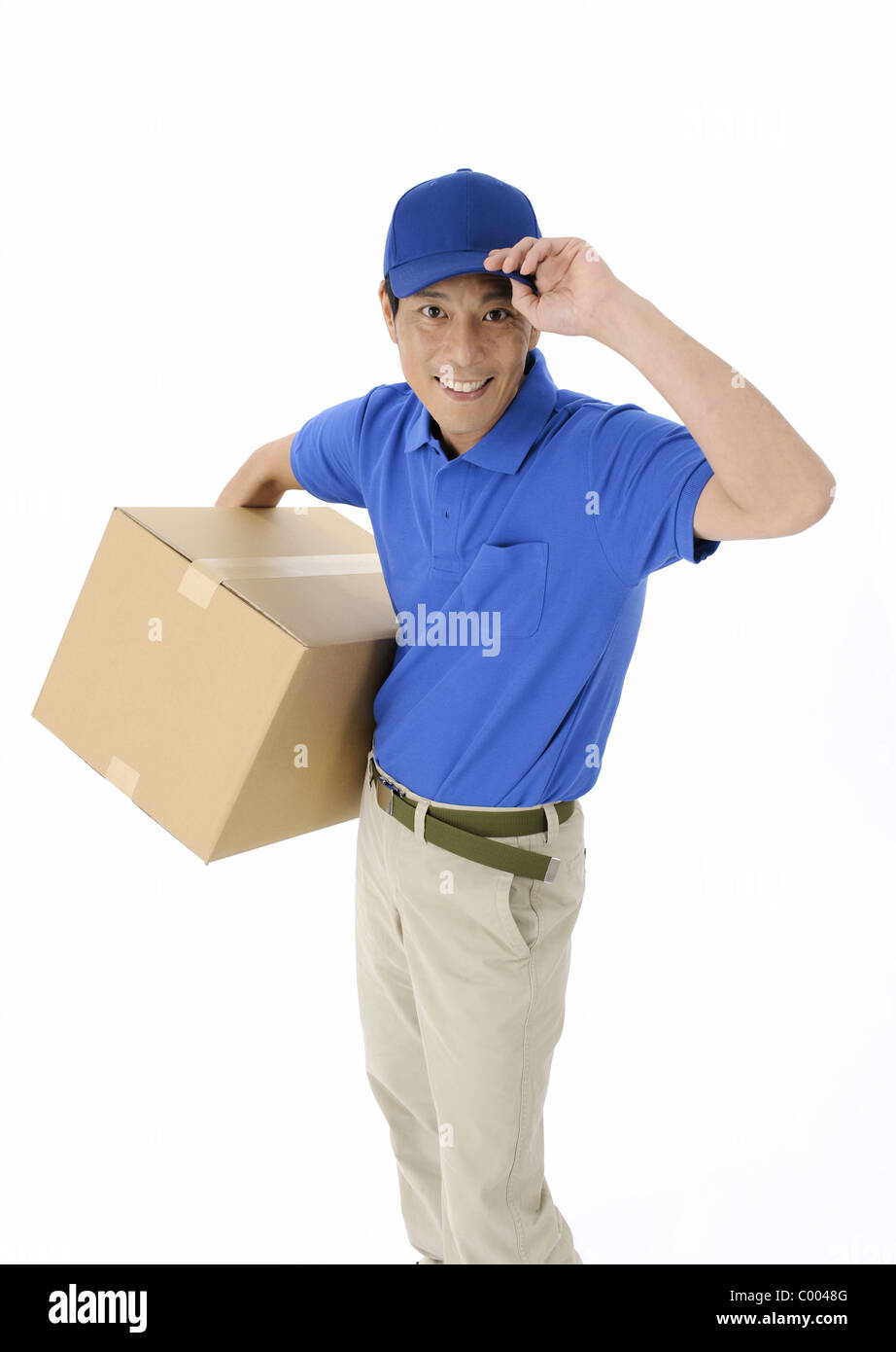 Deliverer vertical hi-res stock photography and images - Alamy