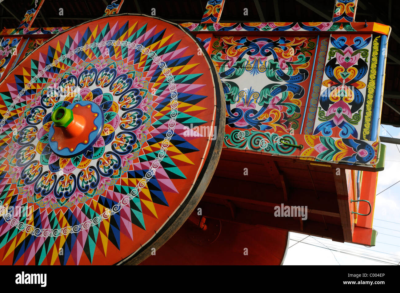 Traditional ox-carts are made in Sarchi,Costa Rica Stock Photo - Alamy