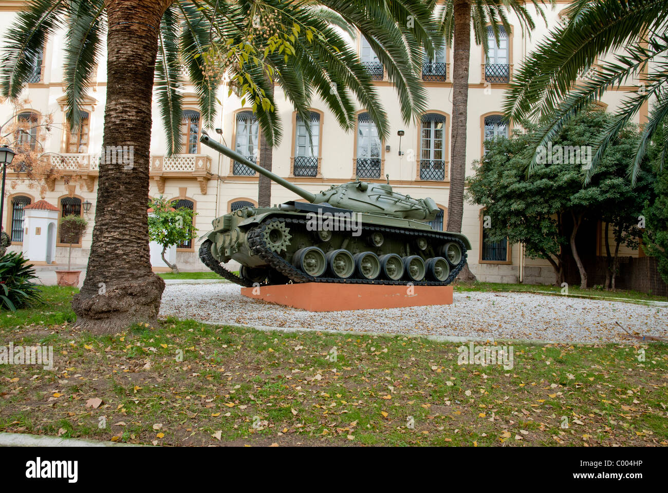 Valencia military tank, Spain Stock Photo - Alamy