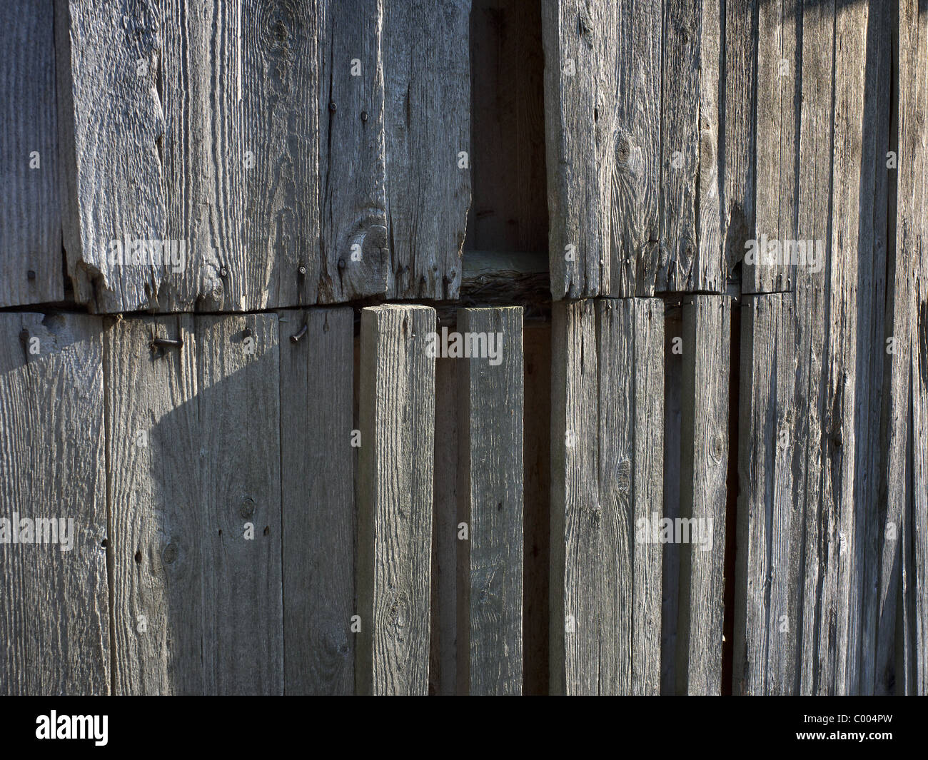 Rotting wall of planks Stock Photo - Alamy