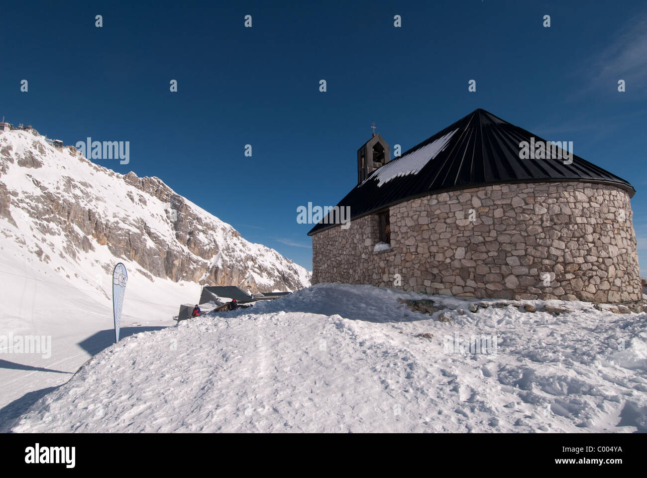 Church n the Zugspitze, Bavary, Germany. Highest Point in Germany (2962 ...