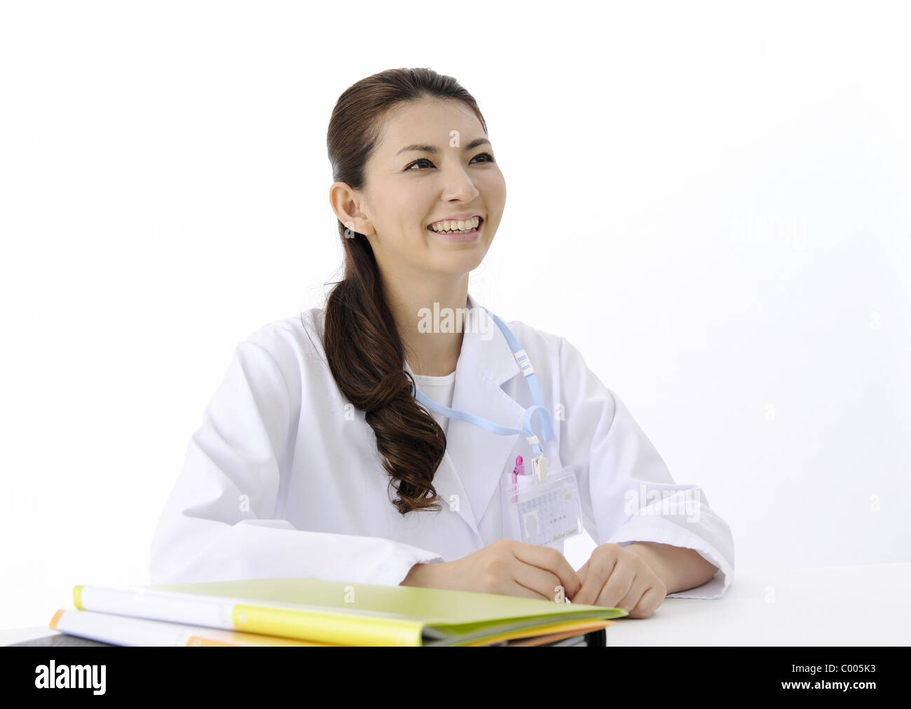 Smiling lab worker Stock Photo - Alamy