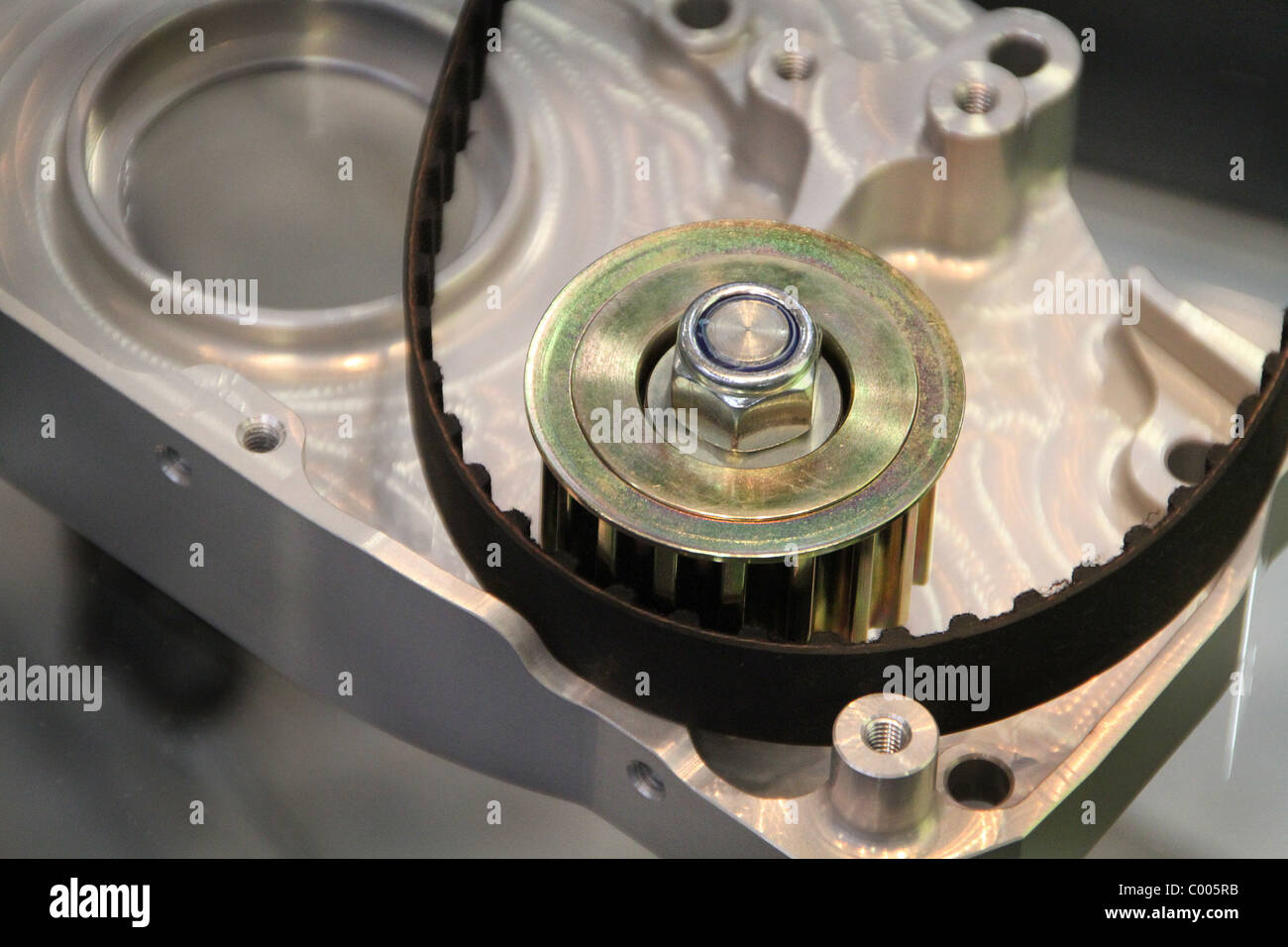 Cog gear and drive belt Stock Photo - Alamy