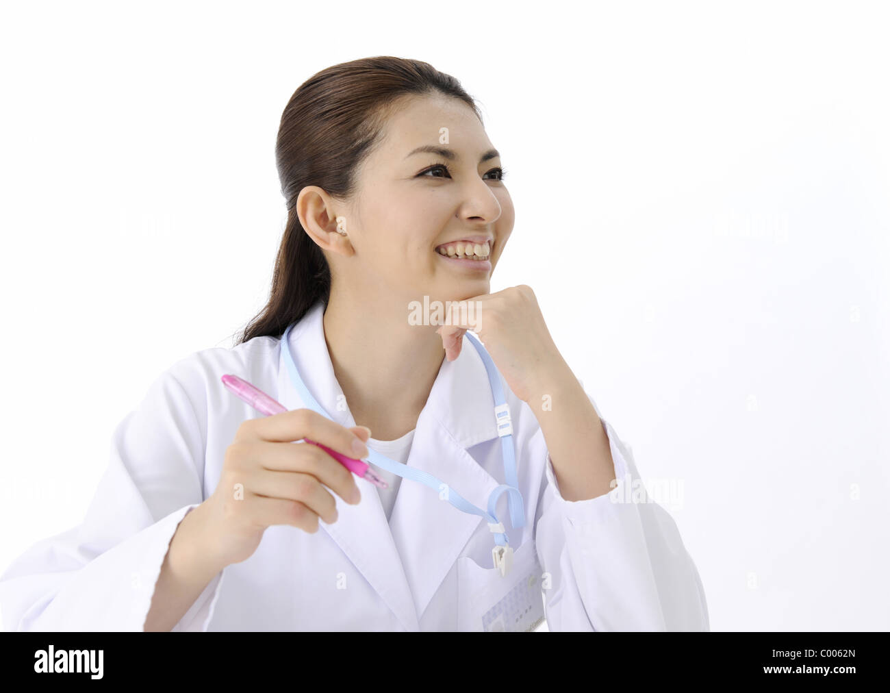 Smiling lab worker Stock Photo - Alamy