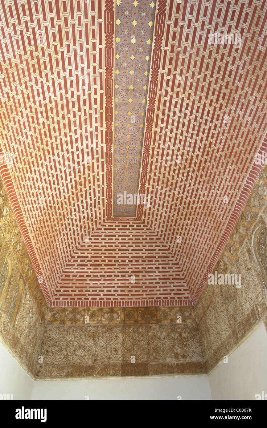 Moorish (Islamic-Spanish) architecture decorative ceiling Stock Photo ...