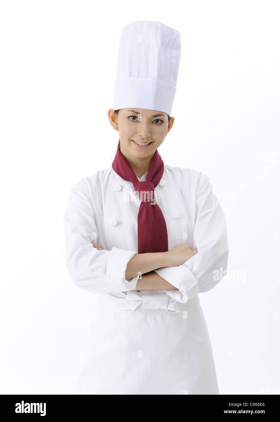 Cook folding his arms Stock Photo - Alamy