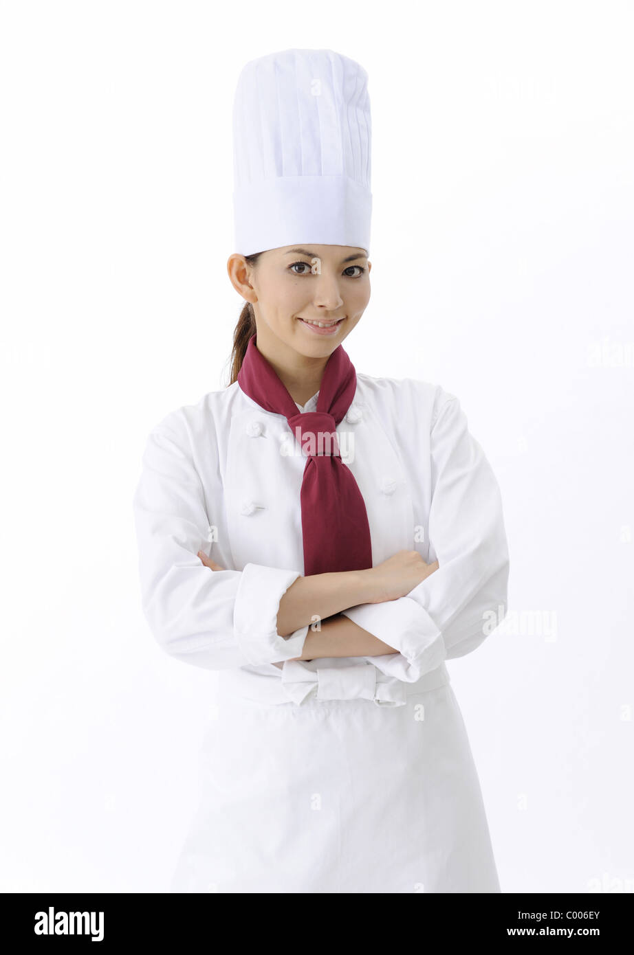 Cook folding his arms Stock Photo - Alamy