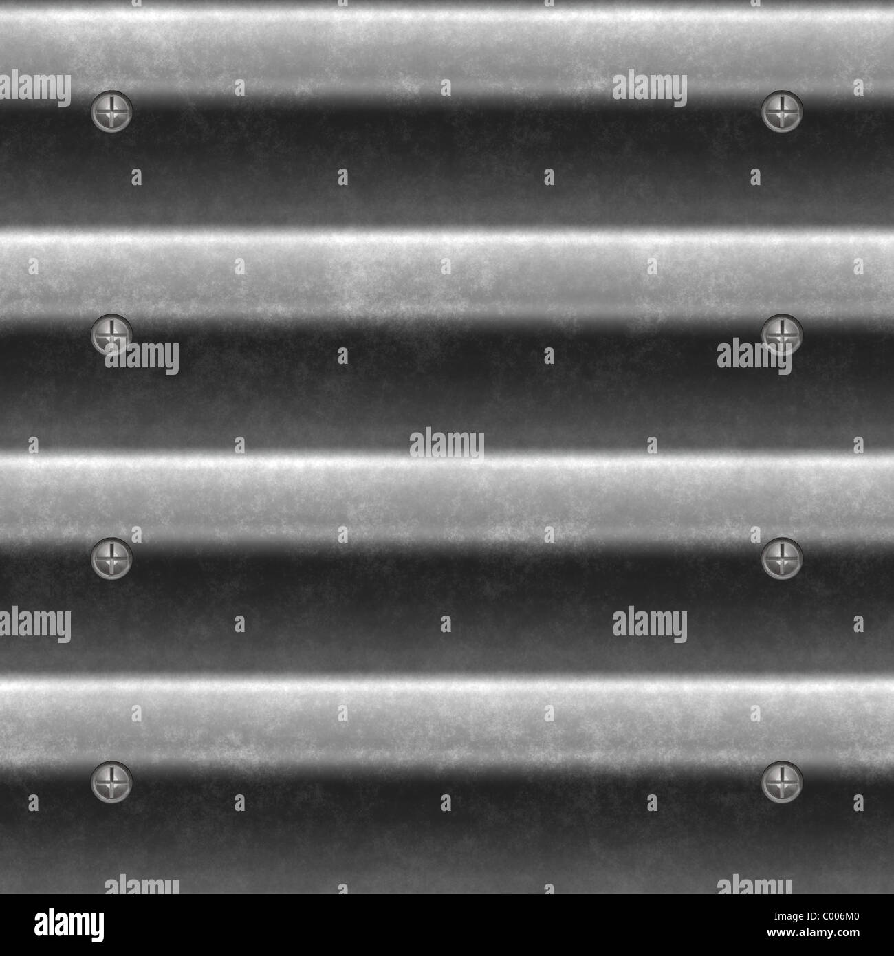 A corrugated metal texture that tiles seamlessly as a pattern. Makes a ...