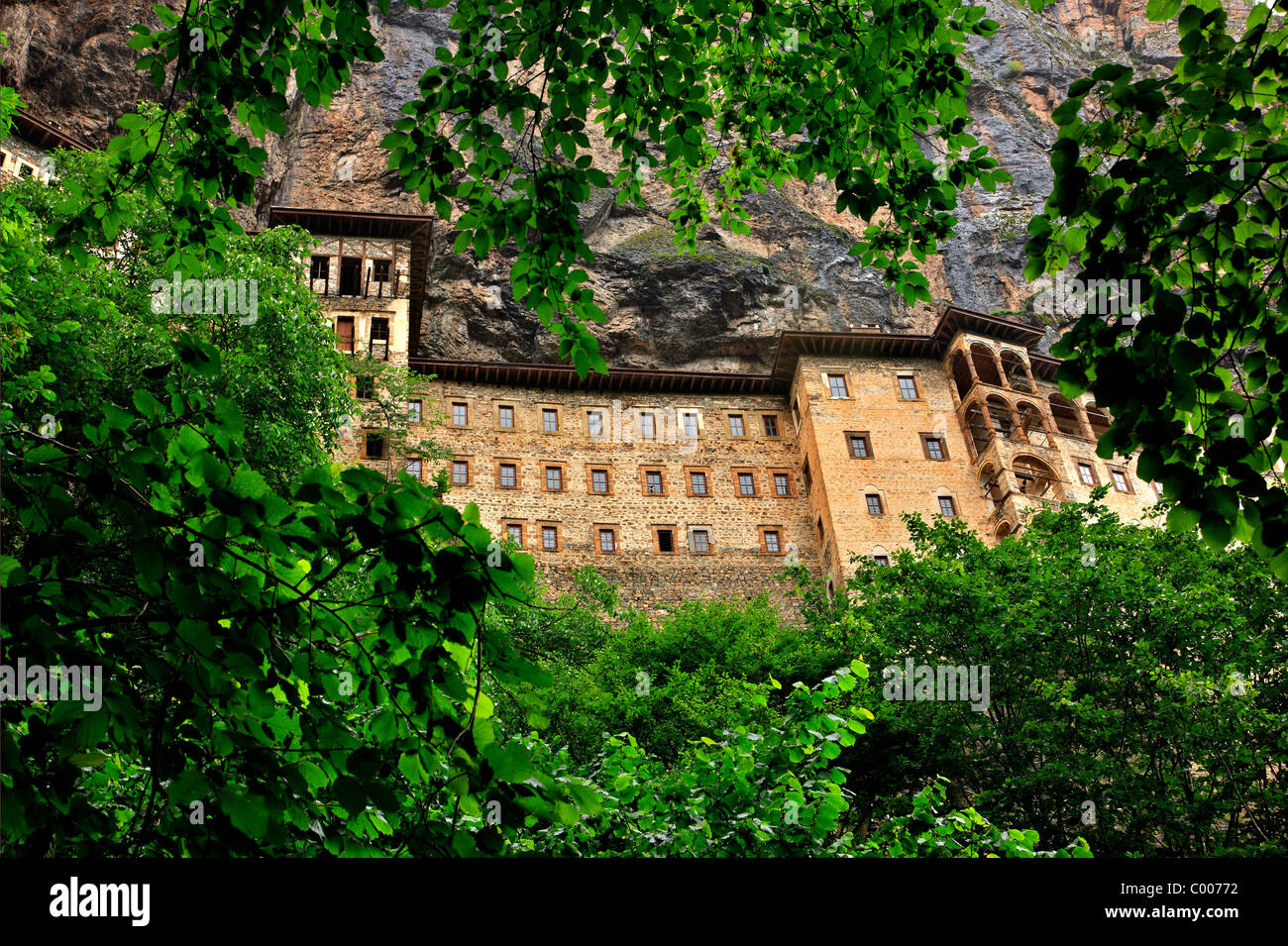 Sumela monastery in Trabzon province, Black sea region, Turkey Stock ...
