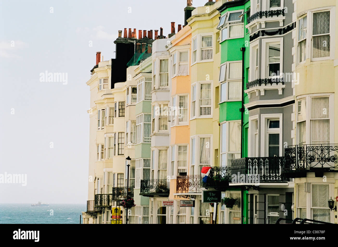 Buildings By The Seaside Stock Photo - Alamy