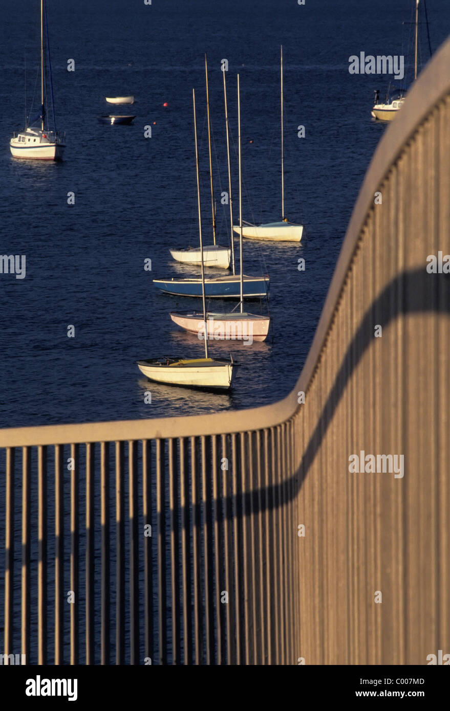 Boats In Harbor Stock Photo - Alamy