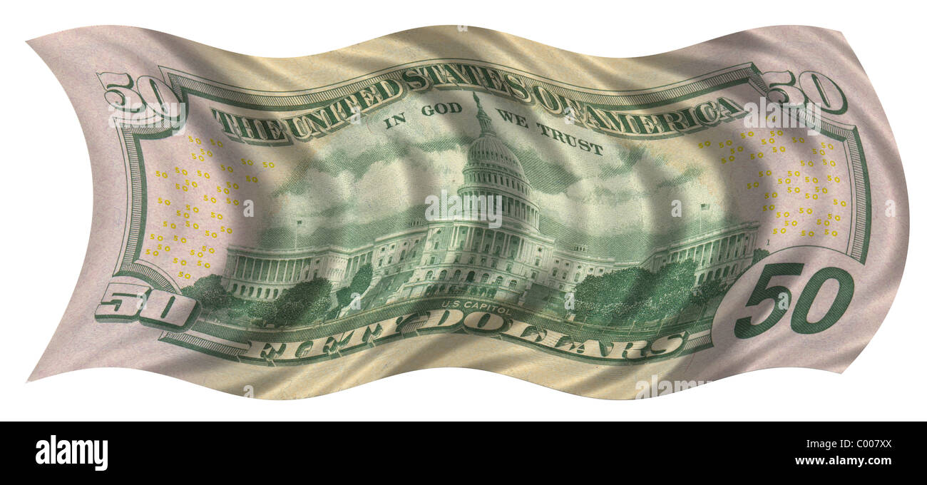 fifty dollar flag Stock Photo - Alamy