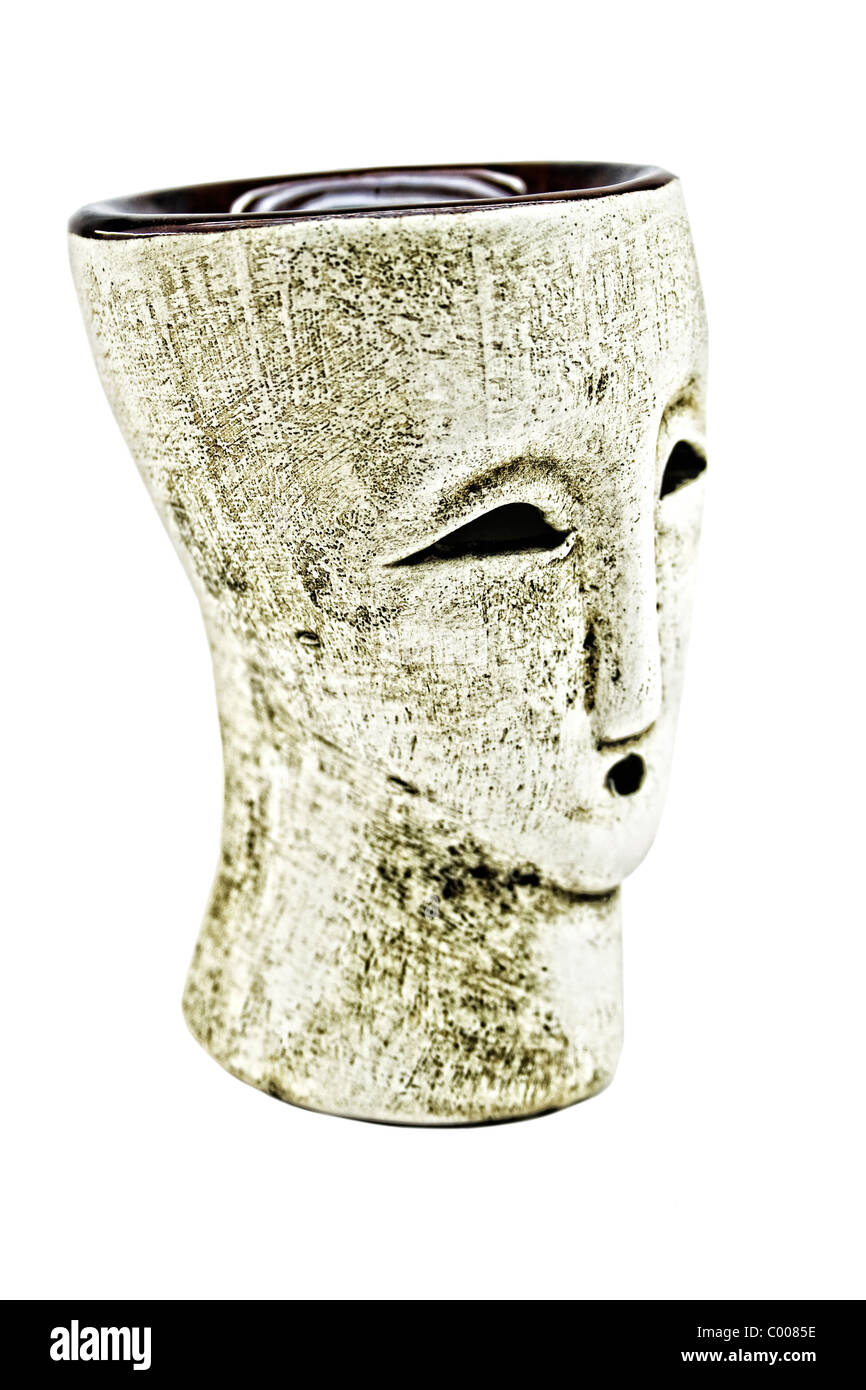 Mask of the mime on a white background Stock Photo - Alamy