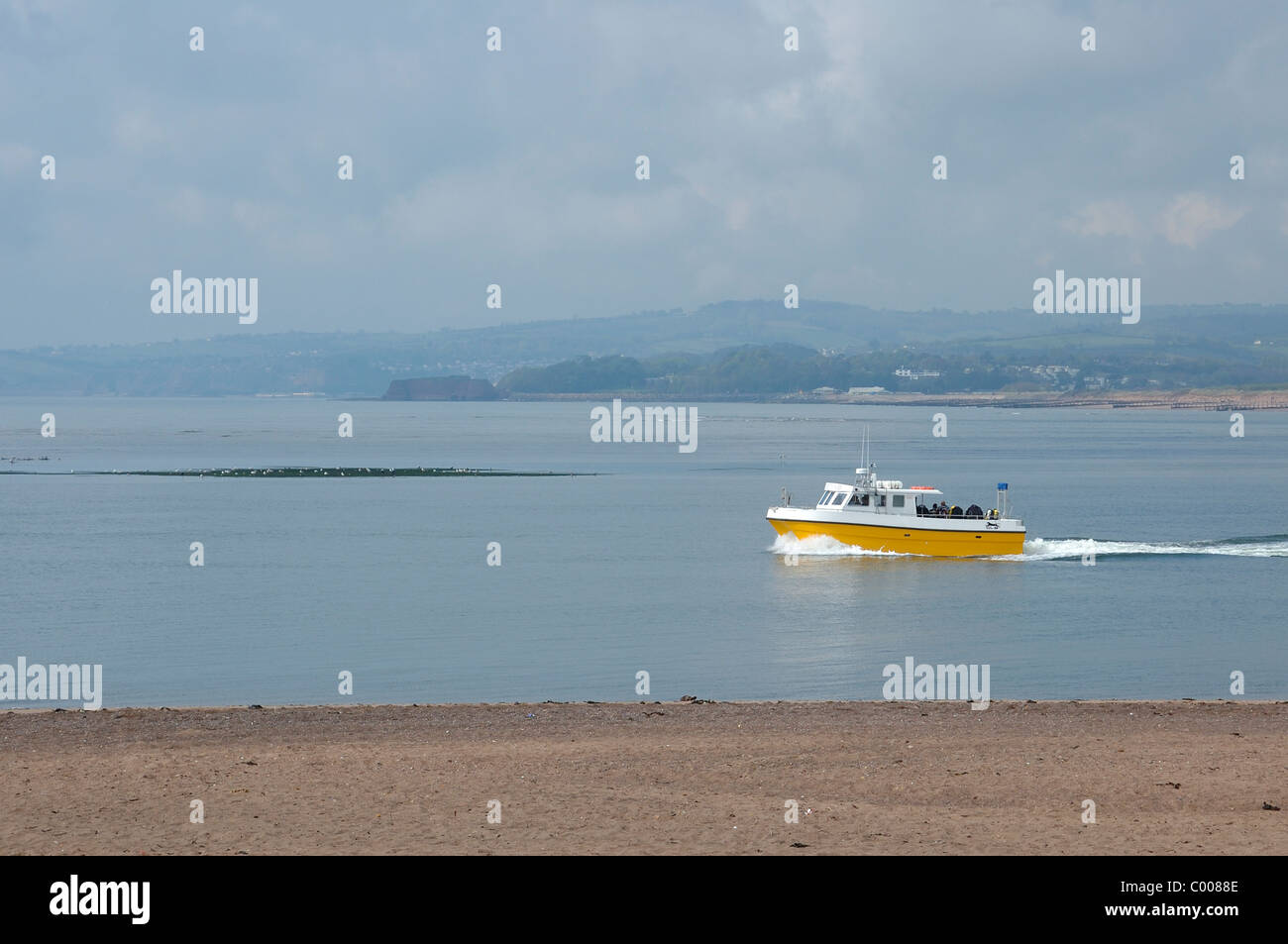 pleasure boat exmouth england uk Stock Photo - Alamy