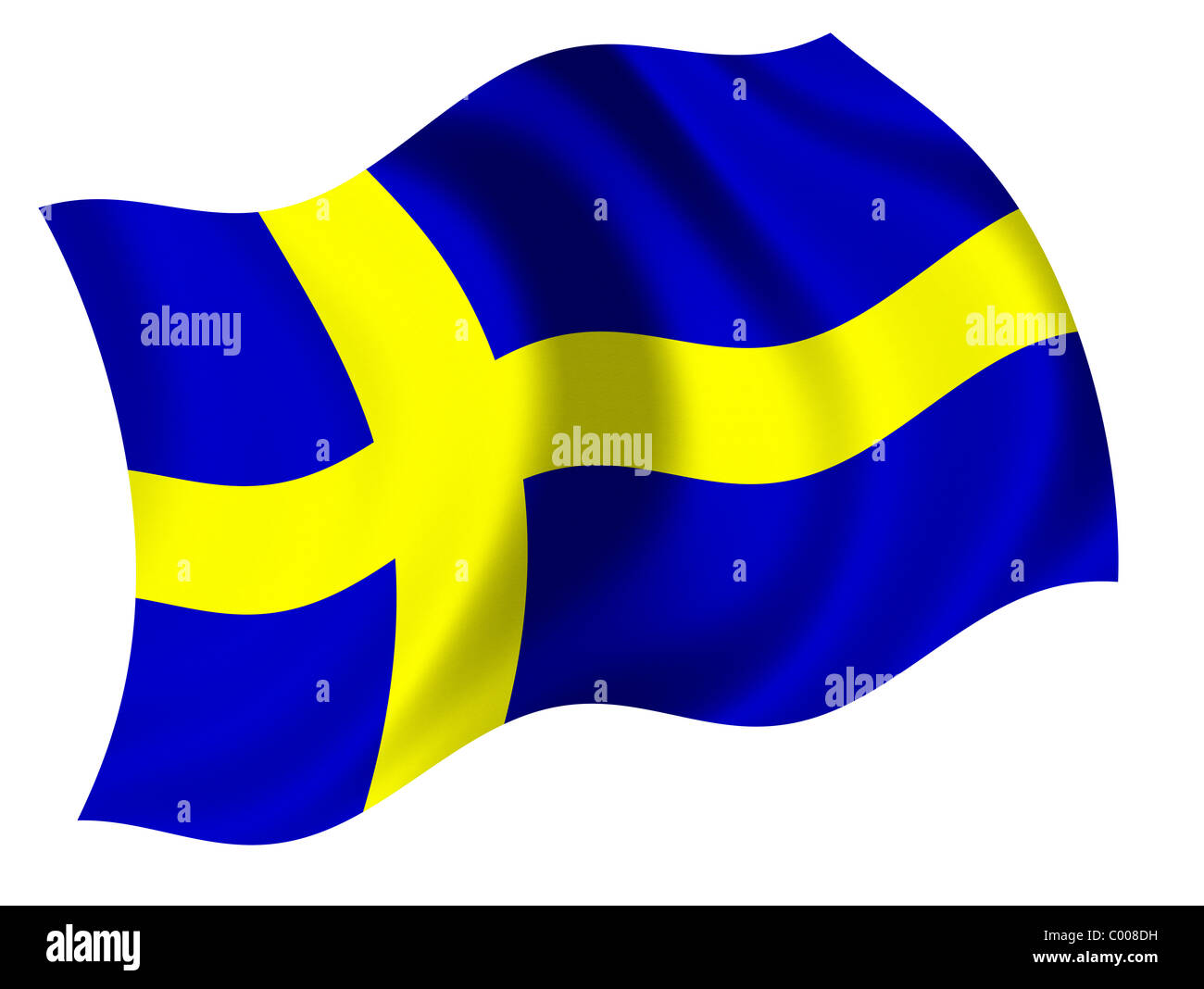 Sweden flag waving hi-res stock photography and images - Alamy