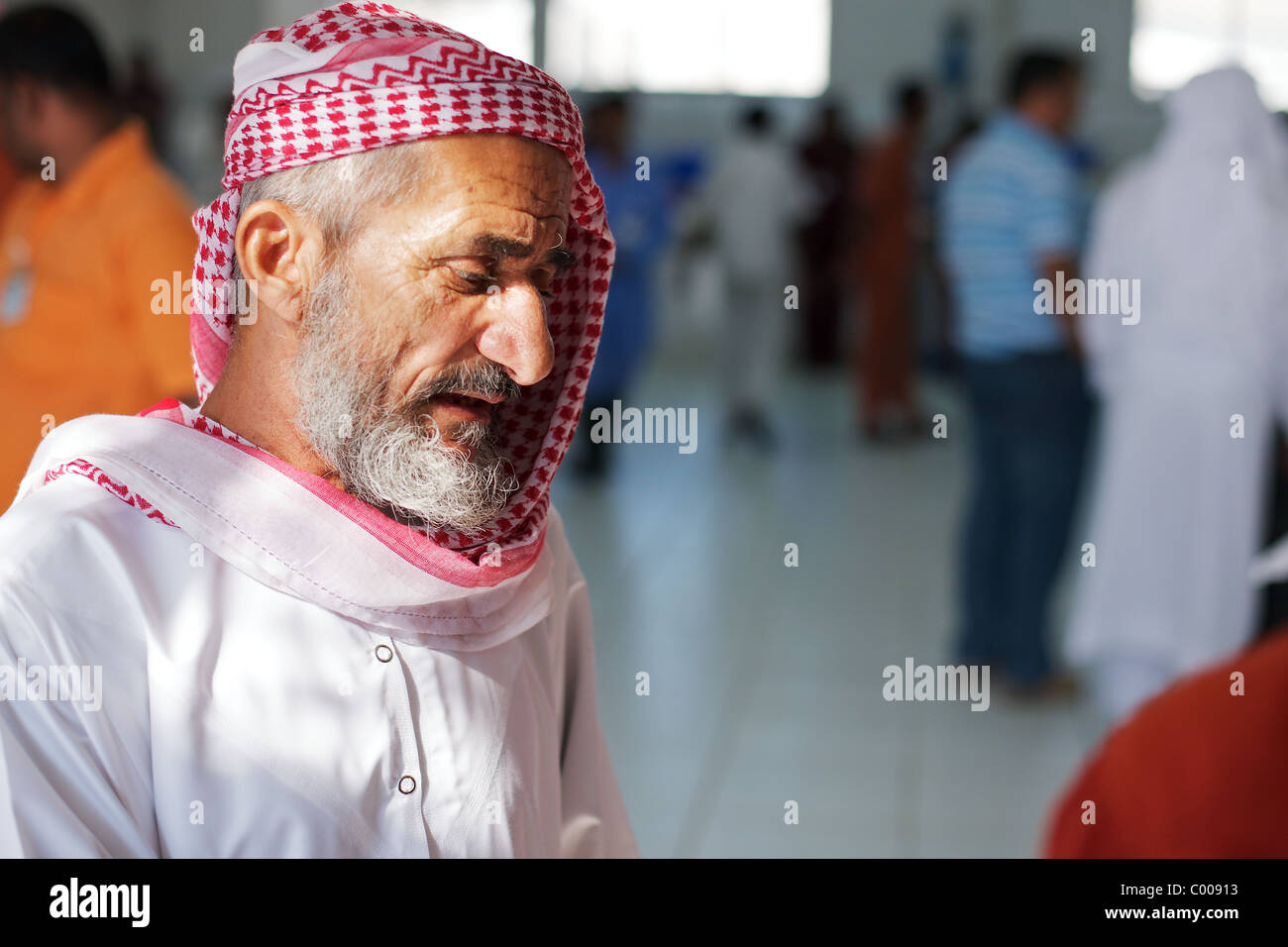 Portrait of Arab man in sunlight, Dubai, UAE Stock Photo - Alamy