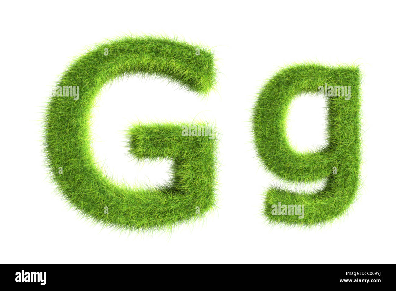 Natural grass letter lowercase hi-res stock photography and images - Alamy