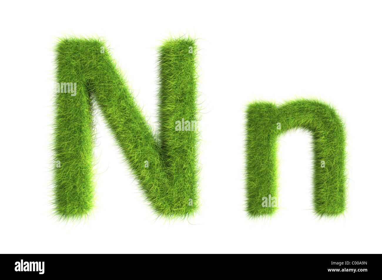 Natural grass letter lowercase hi-res stock photography and images - Alamy