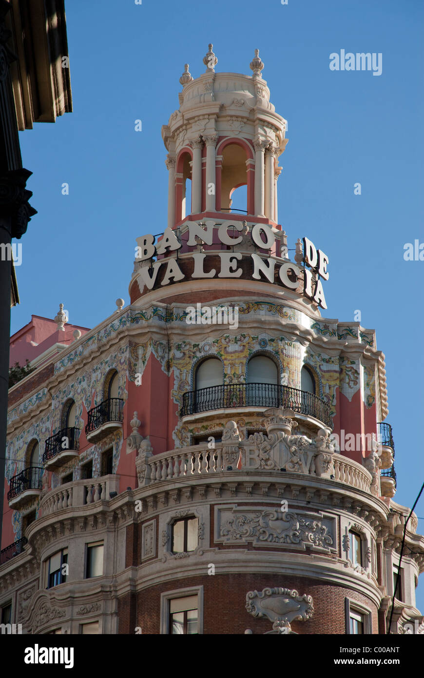 Valencia Bank spain Stock Photo - Alamy