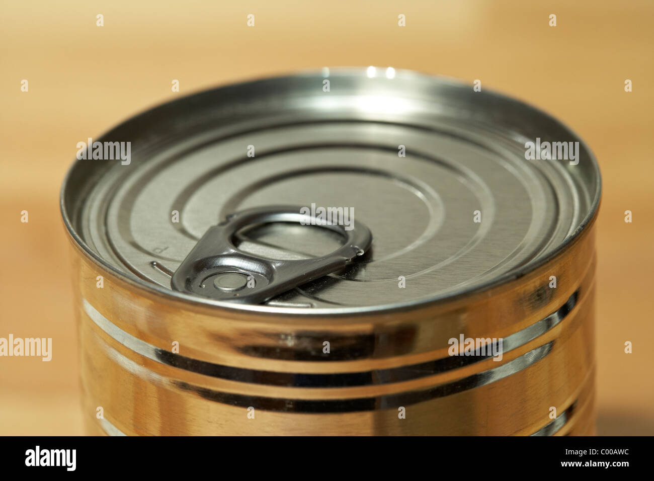 ring pull on a food can tin Stock Photo - Alamy