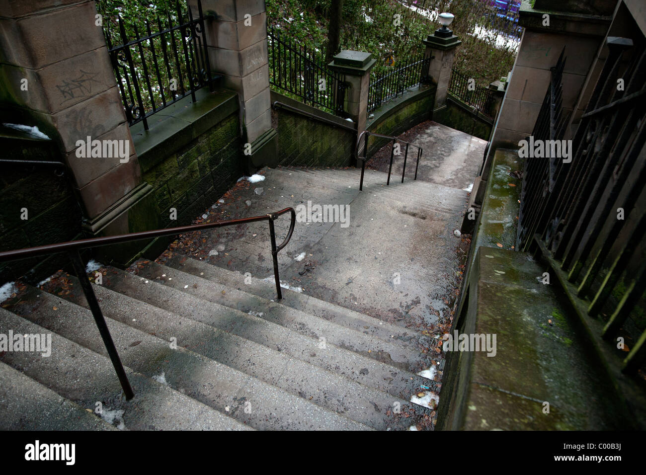 staircase in edinburgh Stock Photo - Alamy