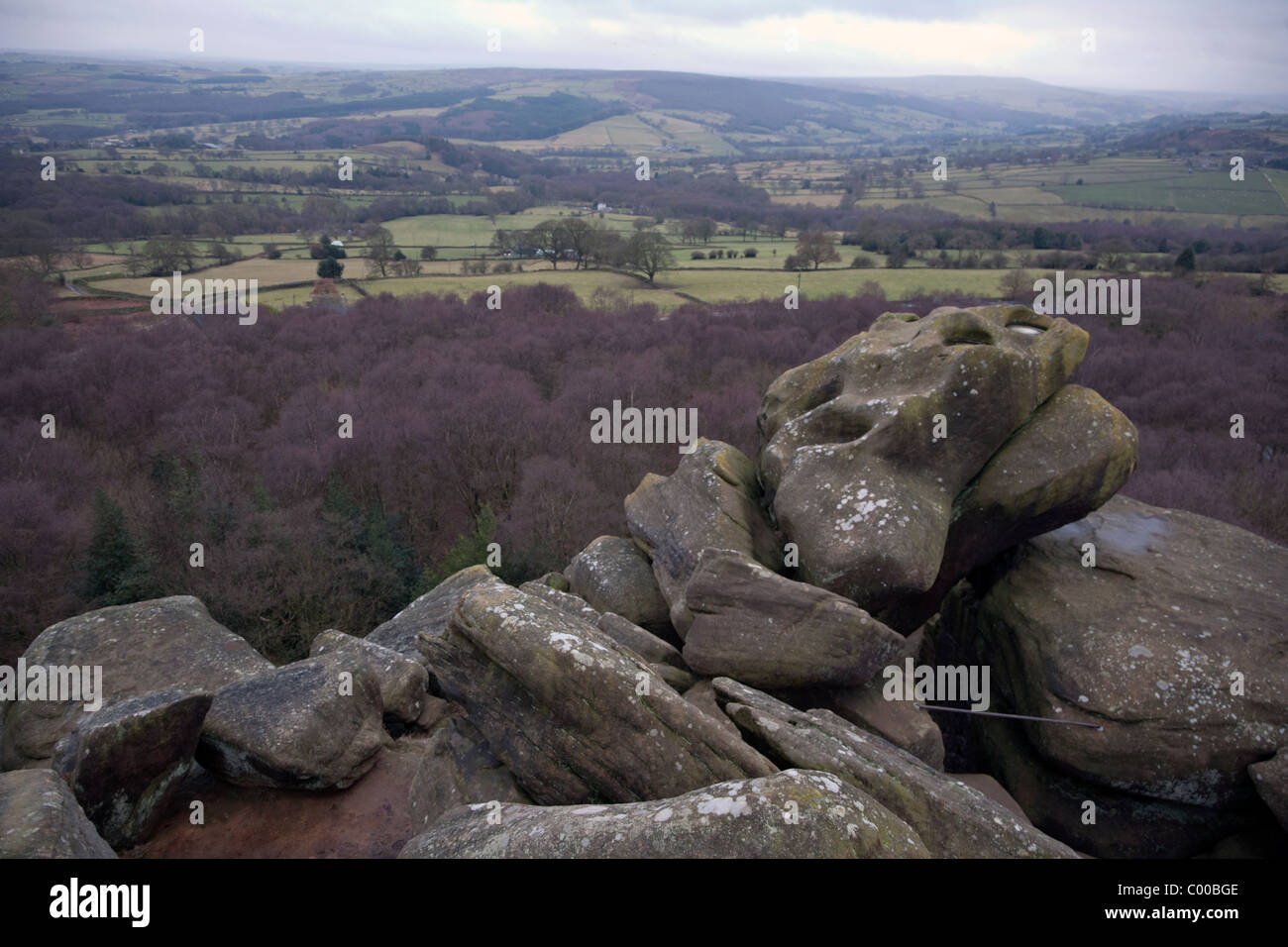 Brimham rock balancing hi-res stock photography and images - Alamy