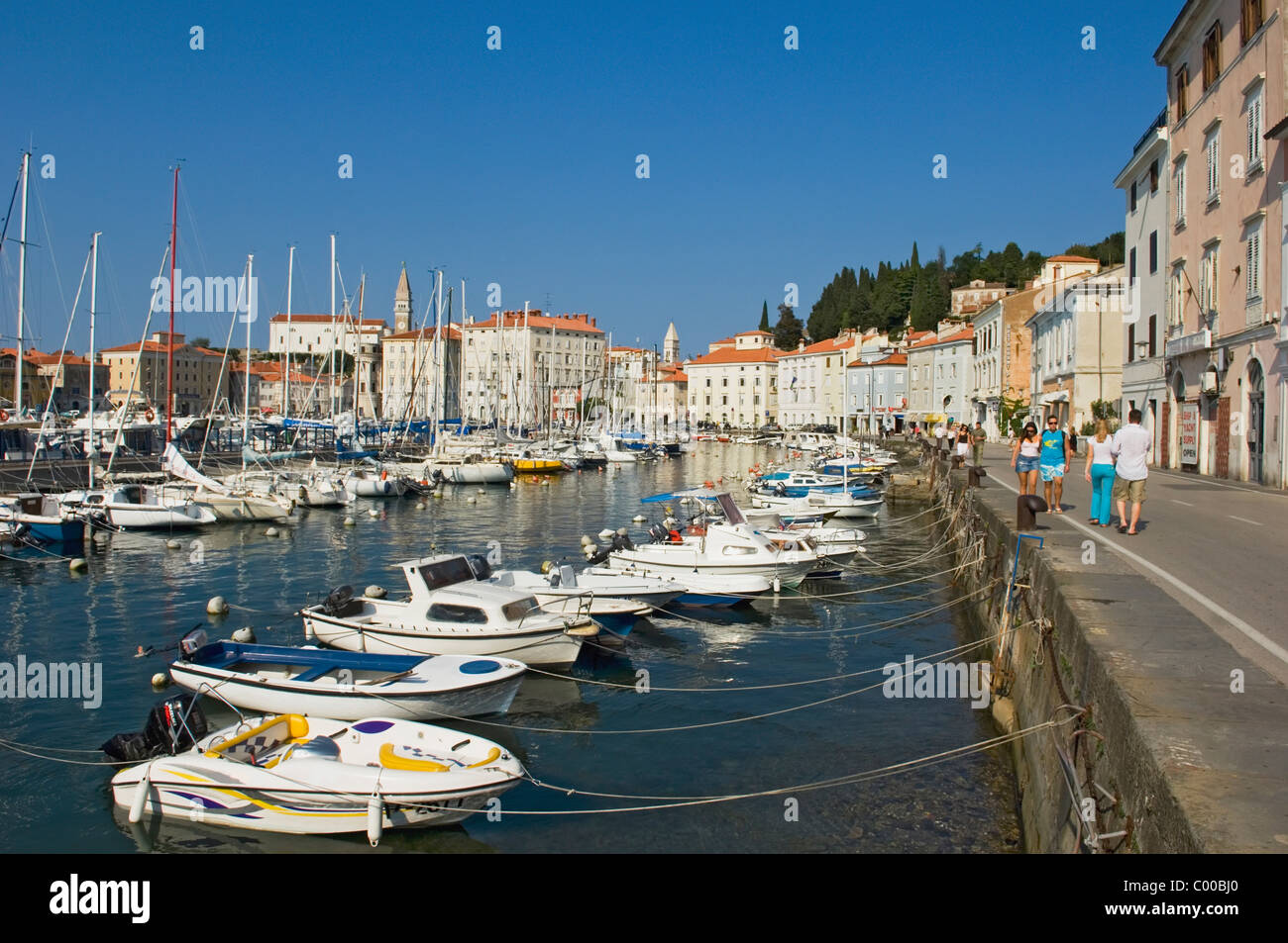Boats In The Harbour Stock Photo - Alamy