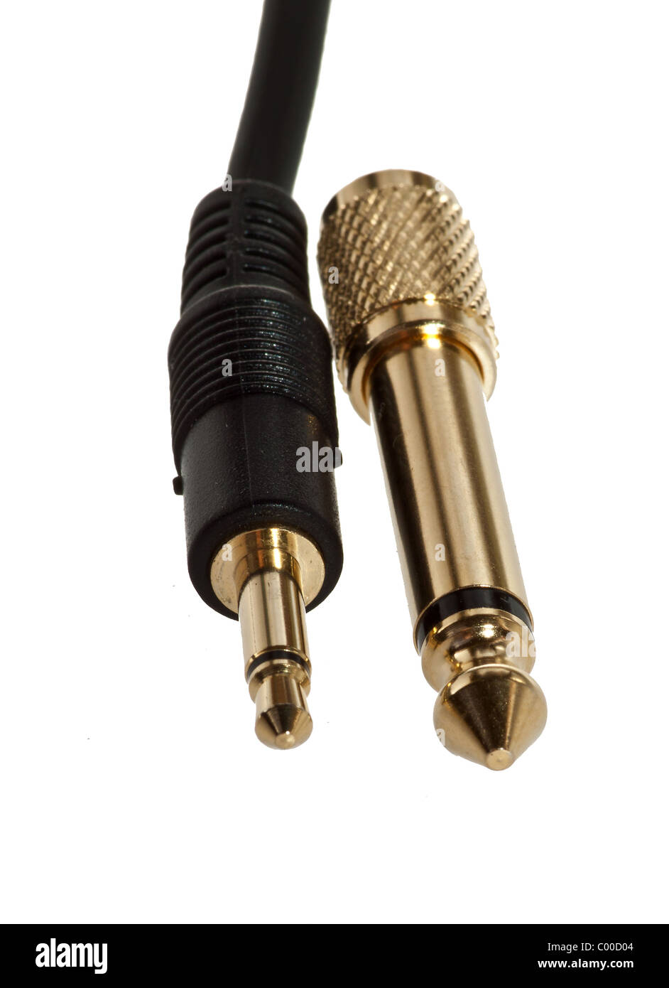 Jack for signal transmission and information isolated Stock Photo - Alamy