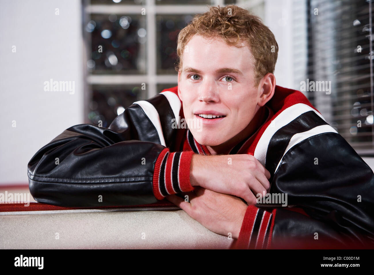 Teenager high school jock hi-res stock photography and images - Alamy