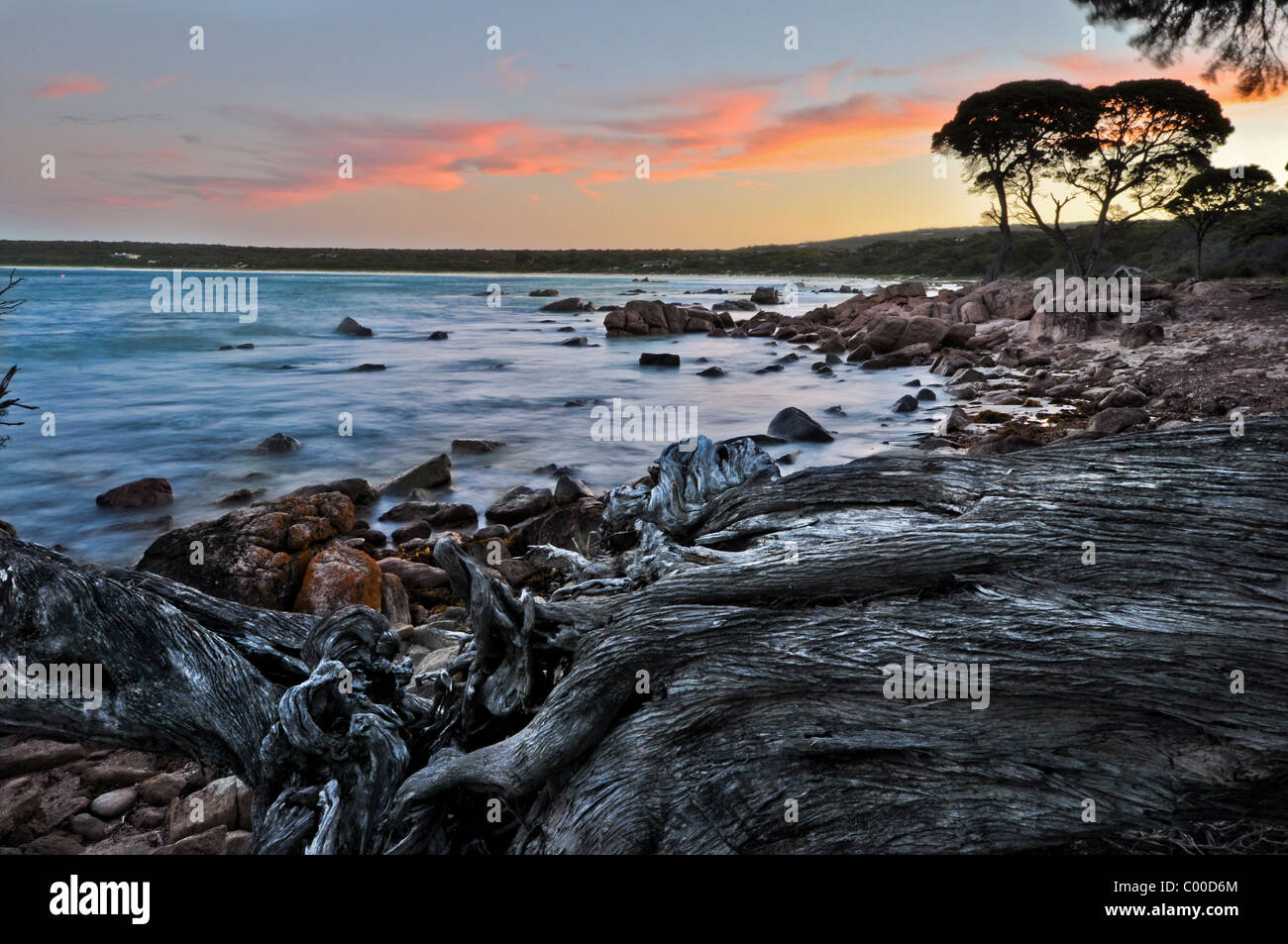 Sunset of Bunker Bay Stock Photo - Alamy