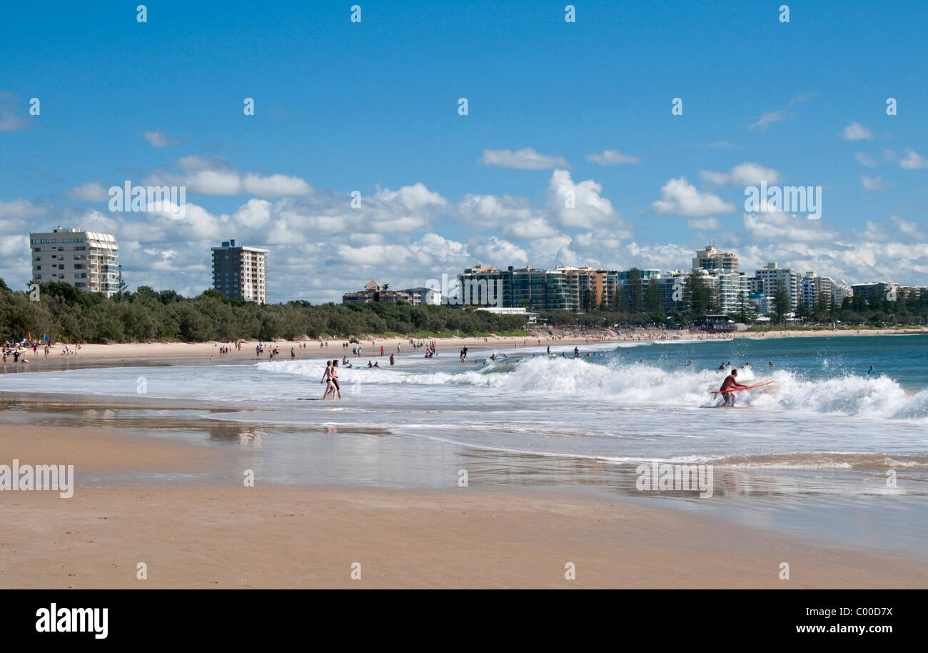 Mooloolaba Beach on the Sunshine Coast, Queensland, Australia Stock ...