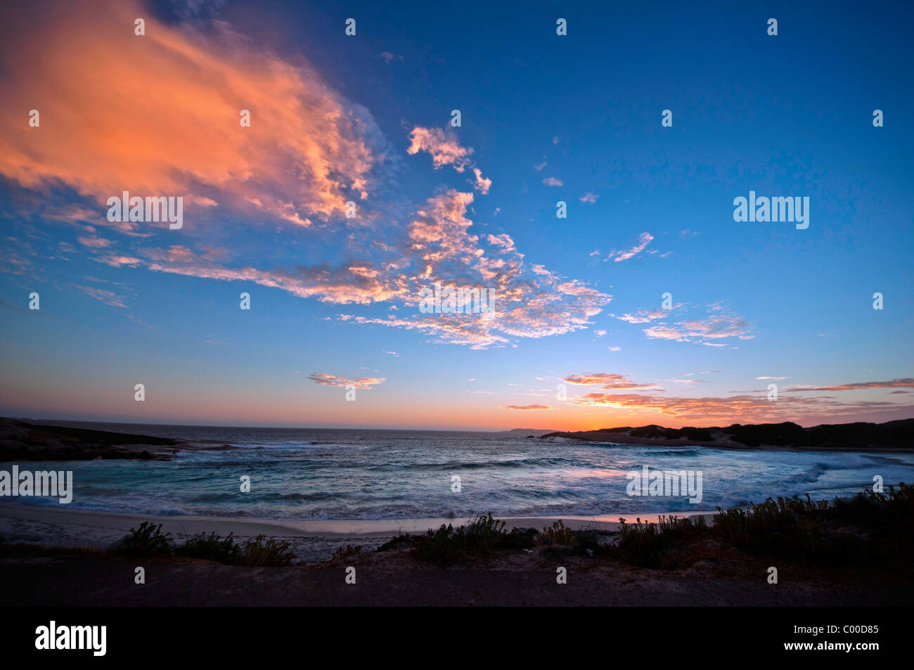 Sunset of the Ocean Stock Photo - Alamy