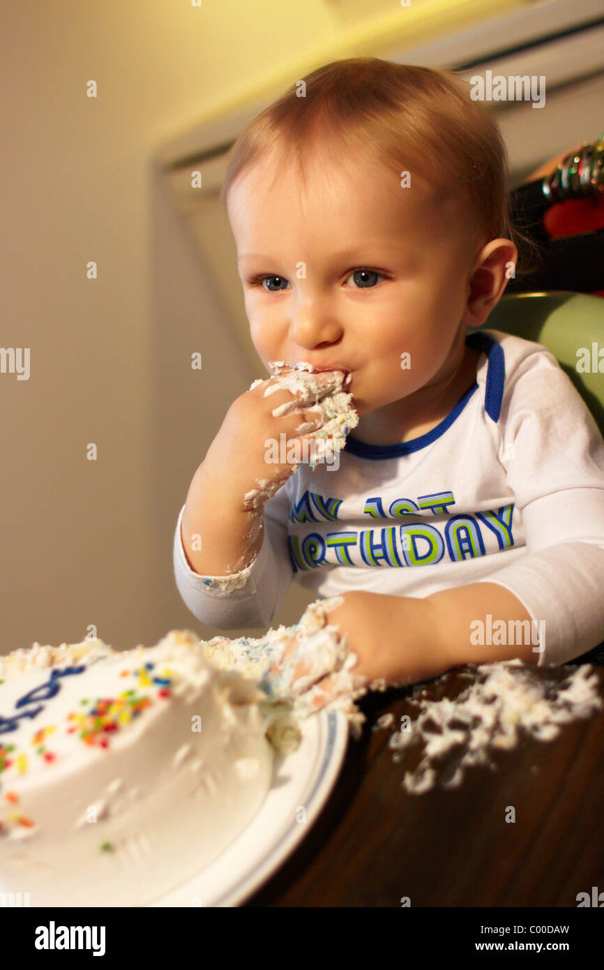 A one year old boy Stock Photo - Alamy
