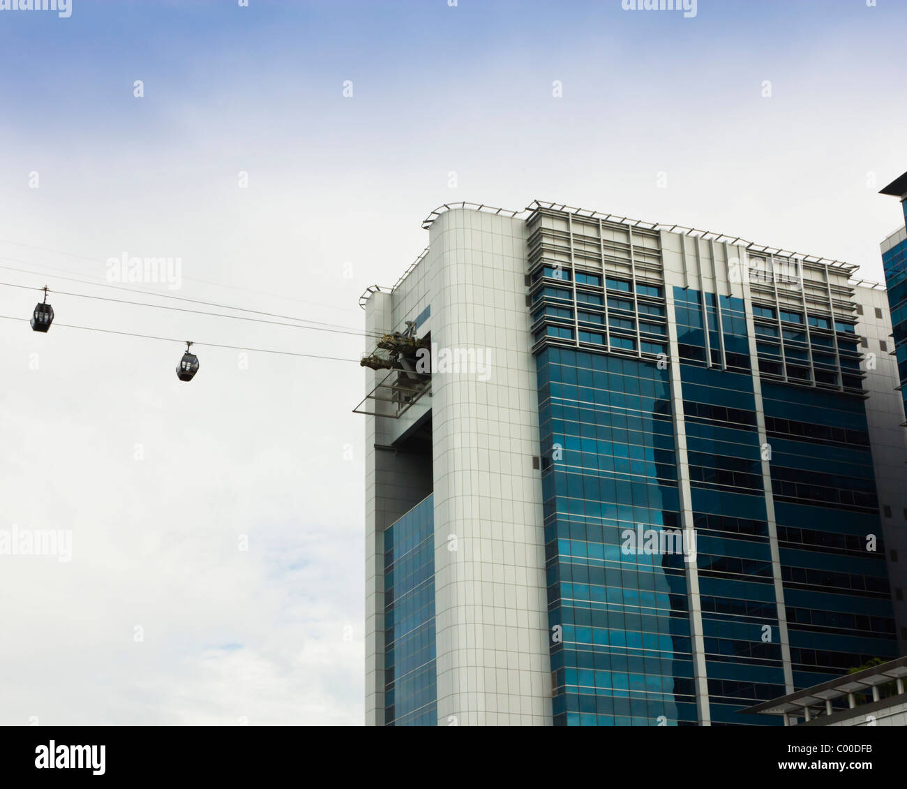 Cable Car Tower in Singapore's Harbourfront complex, which houses the ...