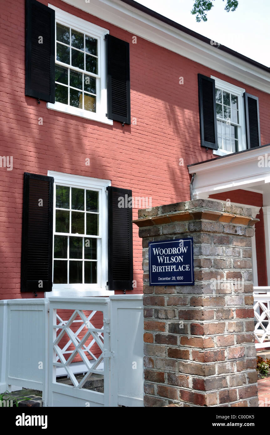 Woodrow wilson presidential library and museum hi-res stock photography ...