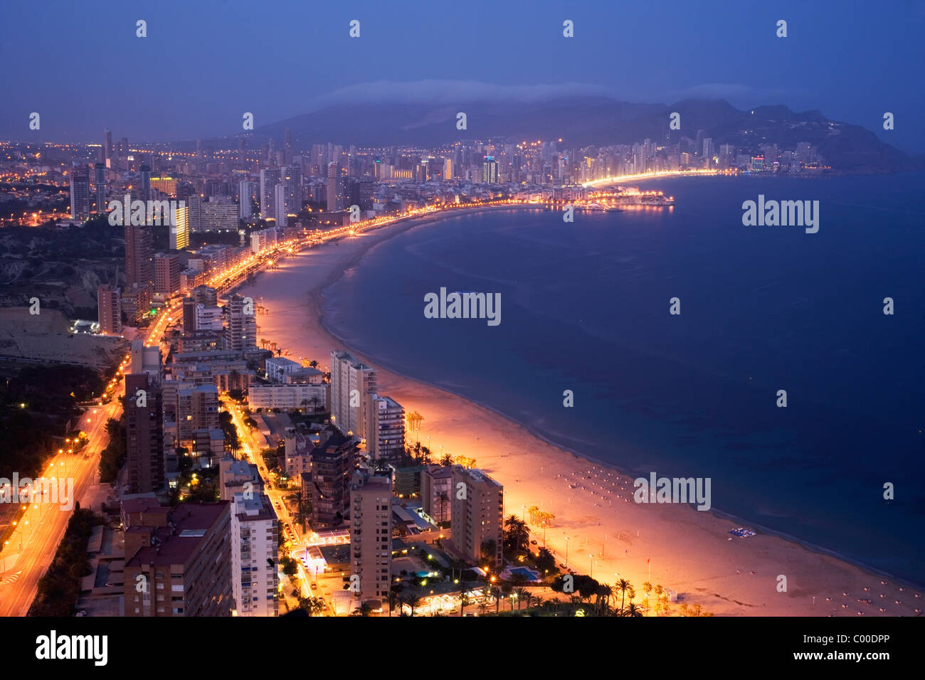 Benidorm From Gran Hotel Bali Rooftop Stock Photo - Alamy