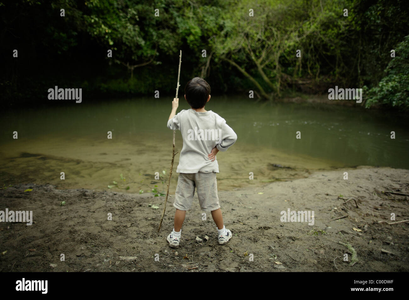 Boy river hi-res stock photography and images - Alamy